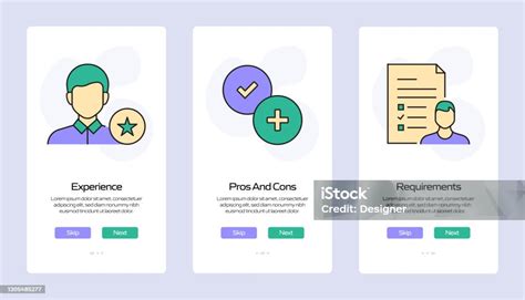 평면 아이콘이 있는 모바일 앱 페이지 화면에 대한 설문조사 및 평가 개념 Ux Ui 디자인 템플릿 벡터 일러스트레이션 Brand Name Online Messaging