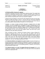 Understanding Latitude And Longitude Basics Of Location On Course Hero