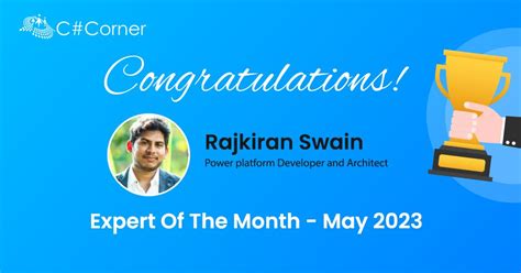 C Corner On Linkedin Csharpcorner Expertofthemonth