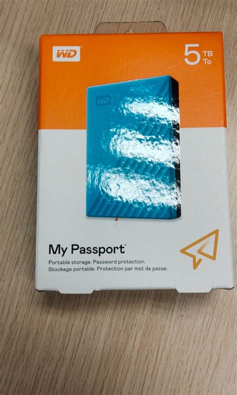 Brand New 5tb Wd My Passport Portable Hard Disk Drive Usb Western Digital External Computers