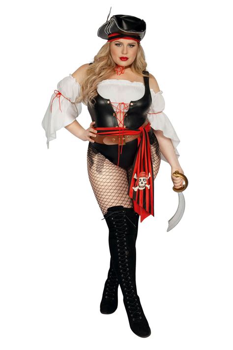 Plus Size Arr Pirate Costume Plus Size Pirate Bodysuit Costume