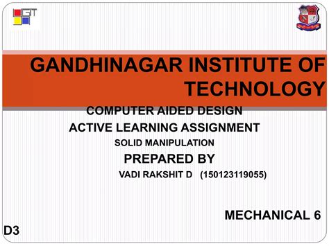 Presentation On Solid Manipulation In Computer Aided Design Pptx 3