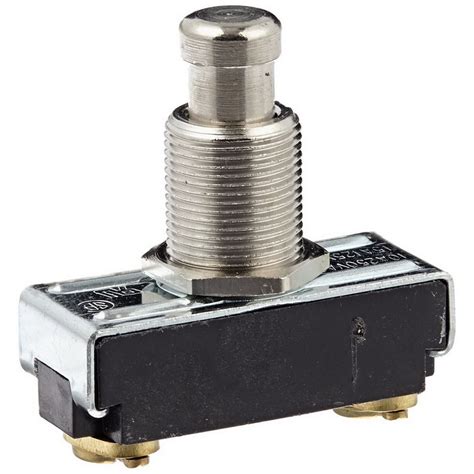 Nsi Ps Push Button Switch Volt Ac On Off Momentary Spst No Brass