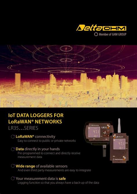 Pdf Iot Data Loggers For Lorawan® Networks Series · 2020 7 23 · Lorawan® Networks Technical