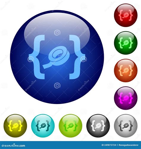 Software Patch Color Glass Buttons Stock Vector Illustration Of Icons Branches 249873724