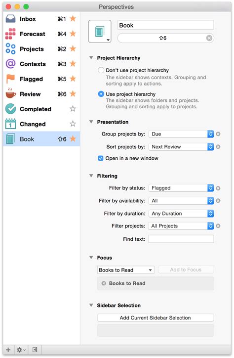 Omnifocus 2 For Mac User Manual Perspectives