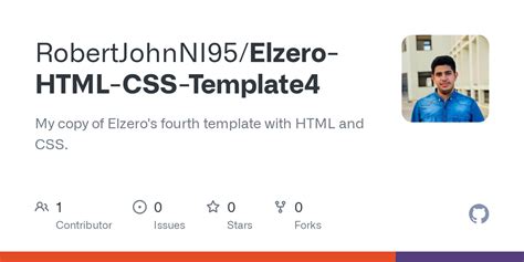 Github Robertjohnni95elzero Html Css Template4 My Copy Of Elzeros Fourth Template With Html