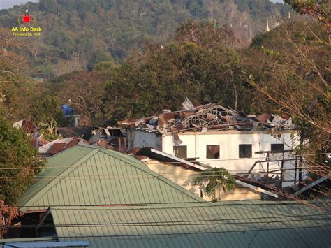 ၂၀၂၄ ခုနှစ်၊ဖေဖော်ဝါရီလ ၂၀ ရက်နိတွင် အကြမ်းဖက်စစ်ကောင်စီမှ ရမ်းဗြဲမြို့ မြို့မဆီးရုံ၊ မ