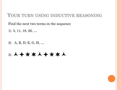 PPT Patterns And Inductive Reasoning PowerPoint Presentation Free Download ID
