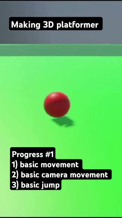 Making 3d Platformer Game Progress 1 Unity Gamedev Gamedevelopment
