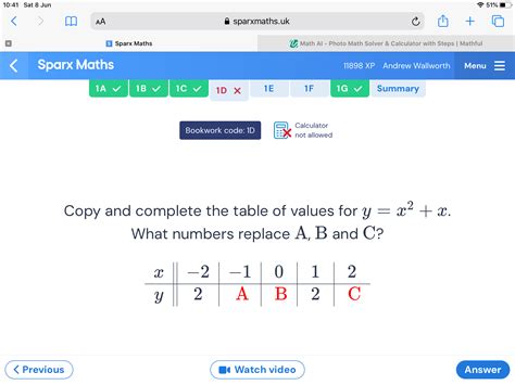 Sat Jun A A Sparxmathsuk Sparx Maths StudyX