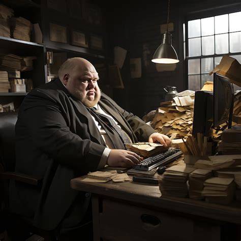 Premium Photo Plussize Managers Sitting On The Table At Work