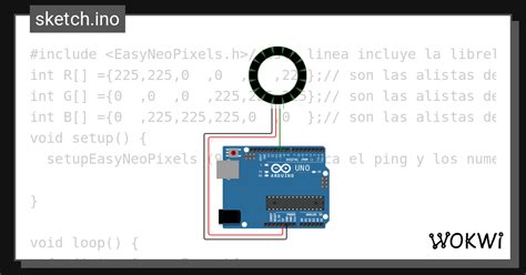 NeoPixels Ring 2 Wokwi Arduino And ESP32 Simulator