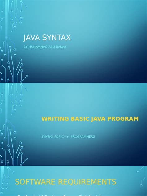 lecture 3 oop java syntax pdf java programming language programming