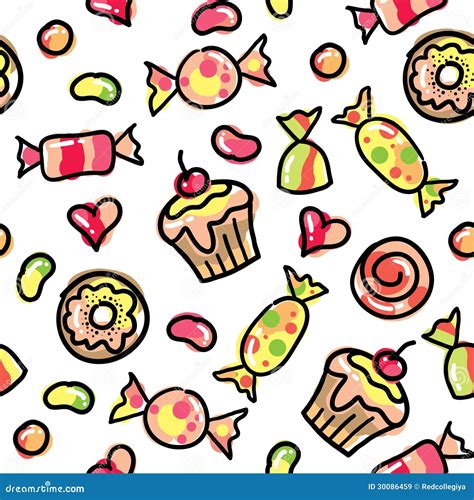 Смешные конфеты иллюстрация вектора иллюстрации насчитывающей торт 30086459