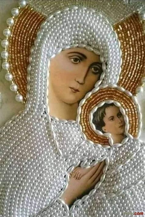 صورة للعذراء بالخرز منتدى الفرح المسيحى