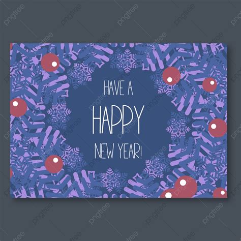 연하장 템플릿 보라색 눈송이 눈 일러스트 템플릿 Psd 다운로드 디자인 자료 다운로드