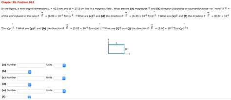 Solved Chapter Problem In The Figure A Wire Loop Of Chegg