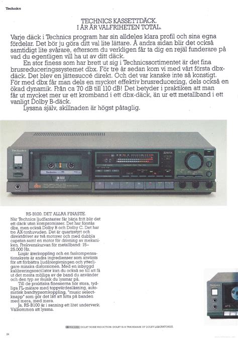 1984 85 Technics Swe
