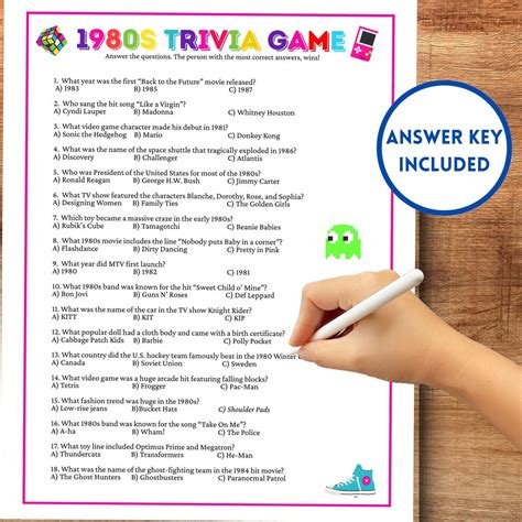 80s Trivia Questions And Answers Printable 80s Trivia Quiz Pub Night
