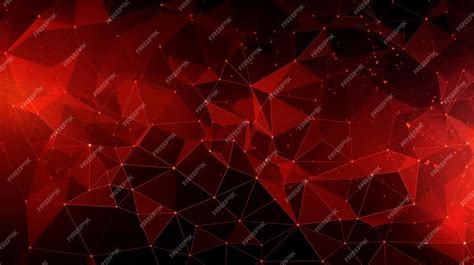premium ai image red gradient digital polygons generative ai