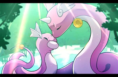 Dragonair And Dratini Pokemon Drawn By Roncha Shumokumoku Danbooru
