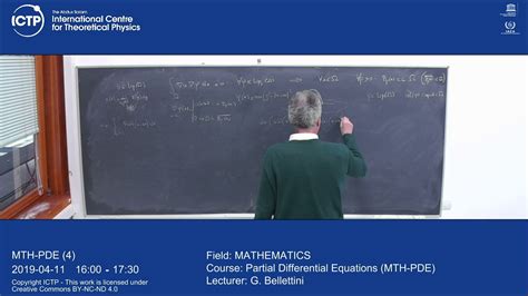 Partial Differential Equations MTH PDE Lecture YouTube