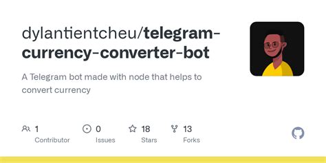 github dylantientcheu telegram currency converter bot a telegram bot