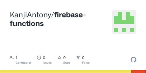 Github Kanjiantonyfirebase Functions
