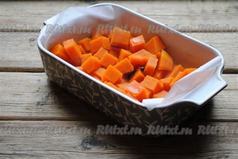 Тыква с мёдом запеченная кусочками в духовке 8 фото в рецепте