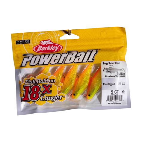 Berkley Powerbait Pogy Swim Shad Fishing Soft Bait