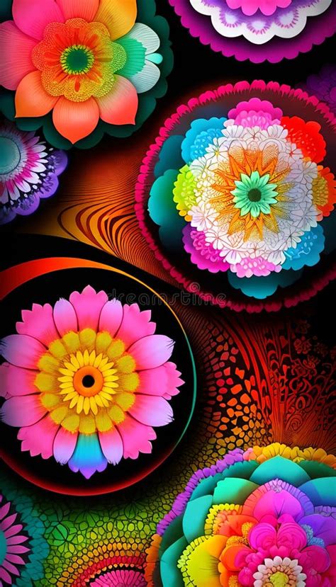 Abstract Floral Pattern A Free Flowing And Organic Pattern That Is Not