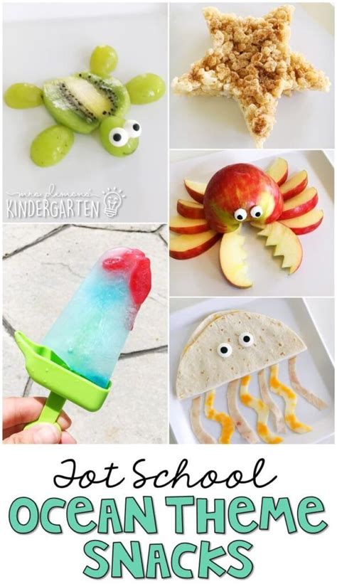 Tot School Ocean Mrs Plemons Kindergarten Theme Snack Ocean