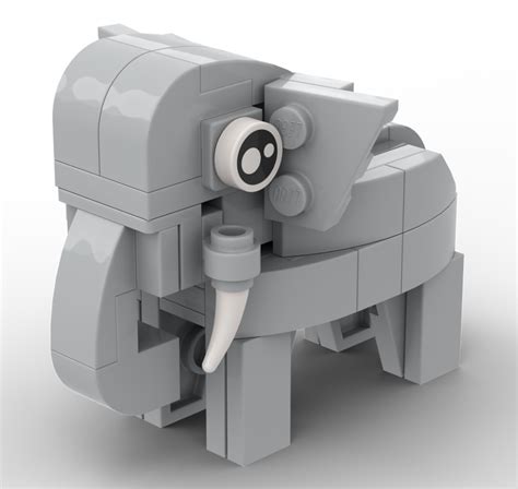 Lego Moc Elephant By Johns Brickworld Rebrickable Build With Lego