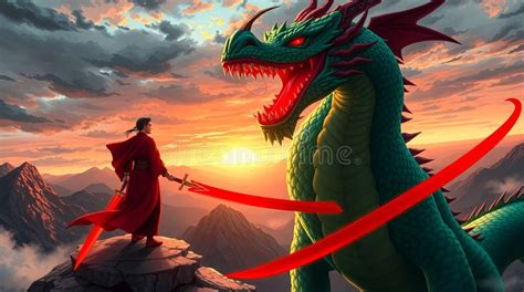 Dynamic High Angle Illustration Of A Fantasy Scene With Animated Style And Vibrant Colors