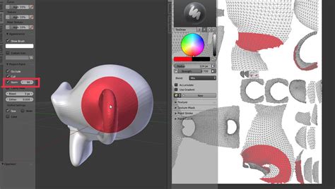 Vertex Paiting Slightly Hidden Parts Of The Mesh Blender Stack Exchange