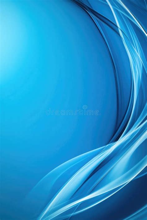 Abstract Blue Wave Pattern With Dynamic Textures And Gradient Light