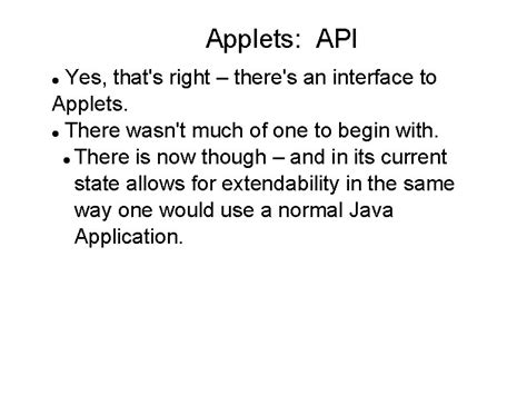 Introduction History Of Java Applets Problems With Applets