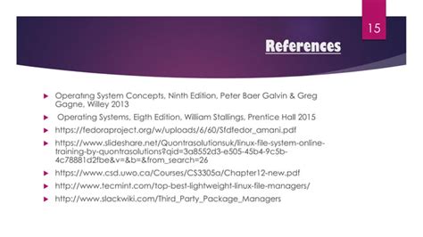 Linux Fedora File Management Ppt