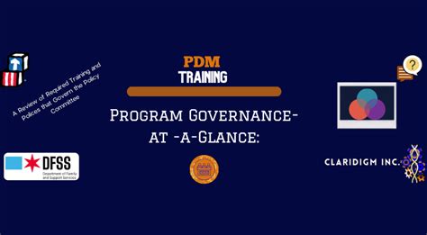 Program Governance At A Glance A Review Of Required Training And