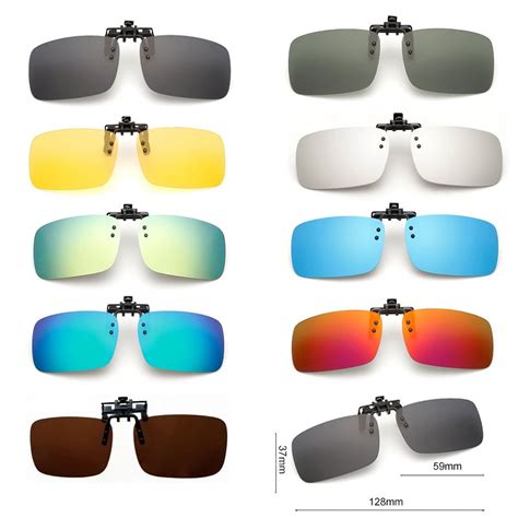 Tooloflife Fashion Polarized Flip Up Clip On Sunglasses Tac Lens