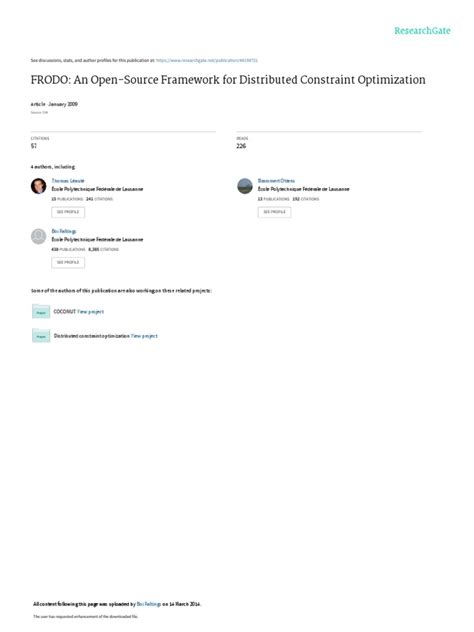 Frodo An Open Source Framework For Distributed Con Pdf Java Virtual