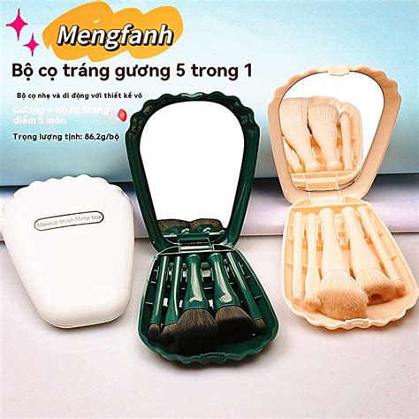 Bộ 5 Cọ Trang điểm Mini Cọ Đánh Nền Cọ Đánh Mắt Cọ Môi Cọ Phủ Phấnbộ