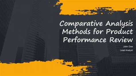 Comparative Analysis Methods For Product Performance Review Ppt Graphics At