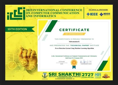 Subramanian K On Linkedin Research Project Engineering College