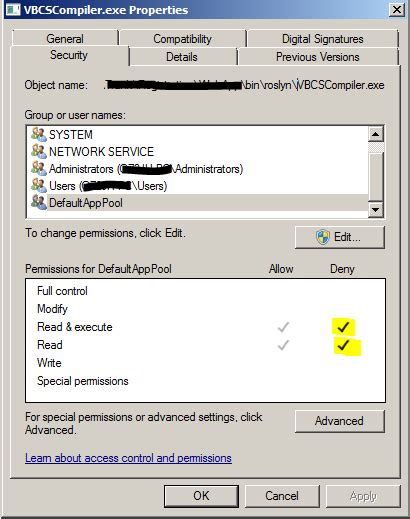 c numerous instances of vbcscompiler exe stack overflow