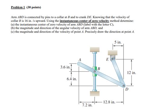 Solved Problem 1 30 Points Arm ABD Is Connected By Pins To Chegg Com