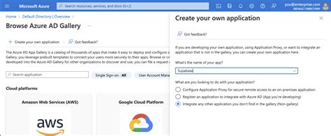 Set Up Sso With Azure Ad Supabase Docs