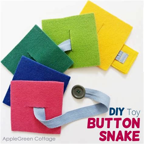 Diy Felt Button Snake Best Diy Toys To Make AppleGreen Cottage