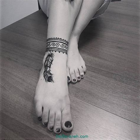 طرح حنا روی پا 50 مدل نقش حنا جدید و خاص برای ساق و مچ پا دلبرانه